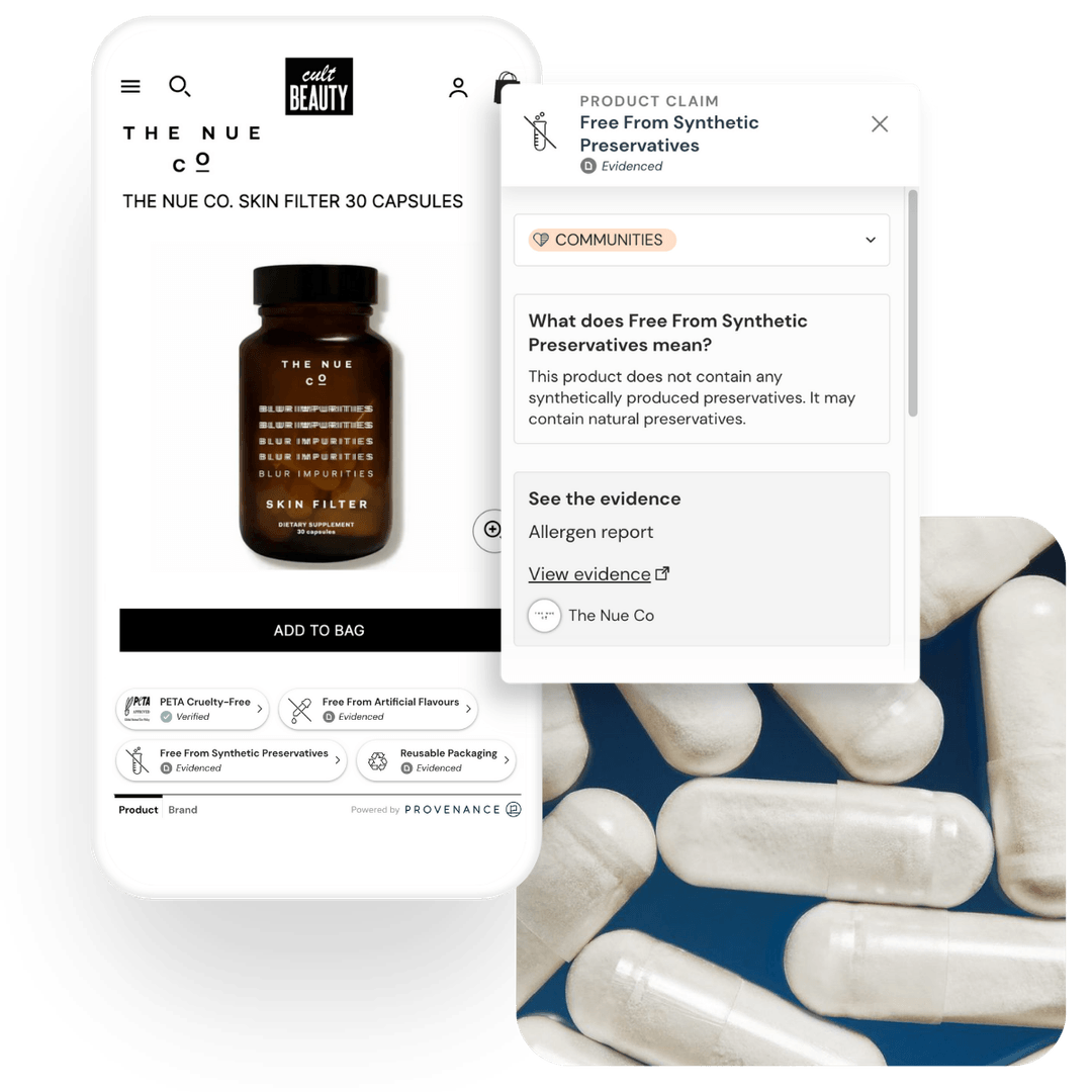 Sustainable wellness brand transparency case study | SBTRCT | Provenance | Provenance